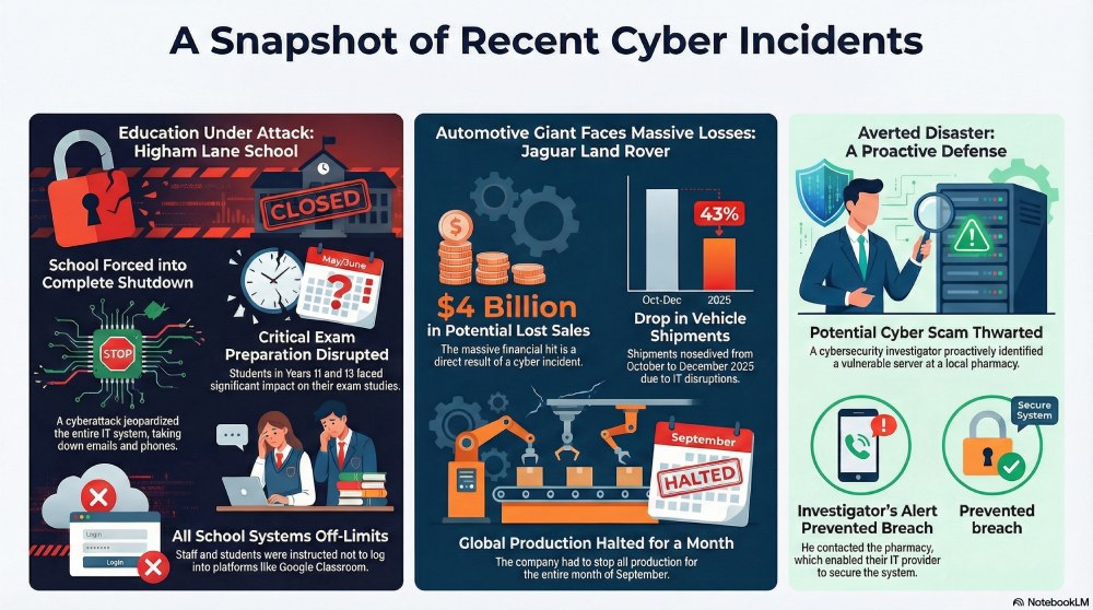 Cyberattack Shuts School, Cyber Scam Thwarted, JLR Faces Losses – DMARC ...
